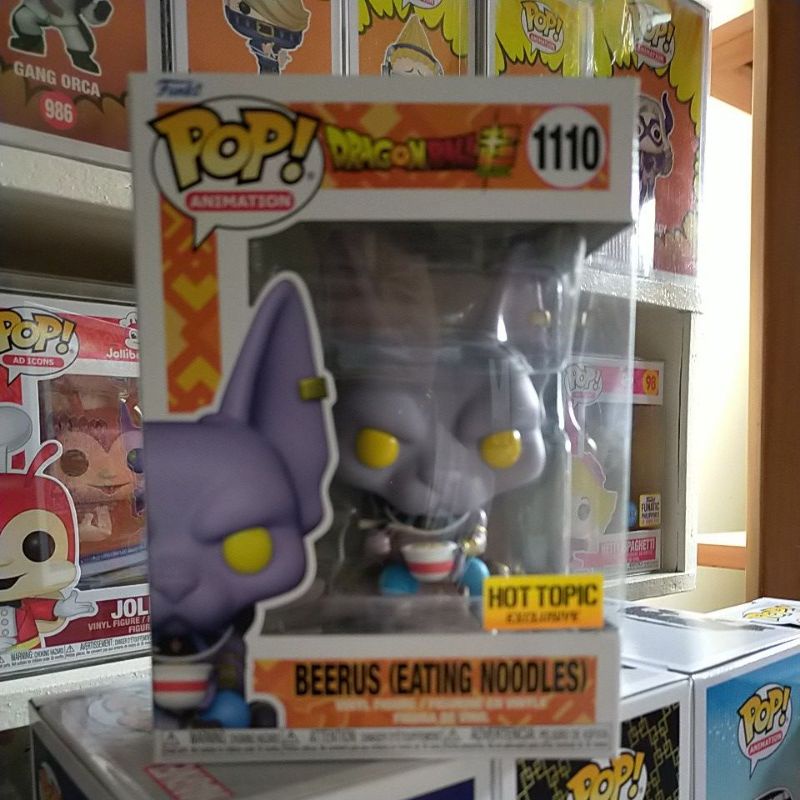 FUNKO POP! Beerus (eating noodles) Hot topic exclusive | Shopee Philippines
