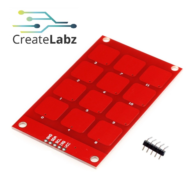 Capacitive Touch Key Pad 12 keys with I2C MPR121 | Shopee Philippines