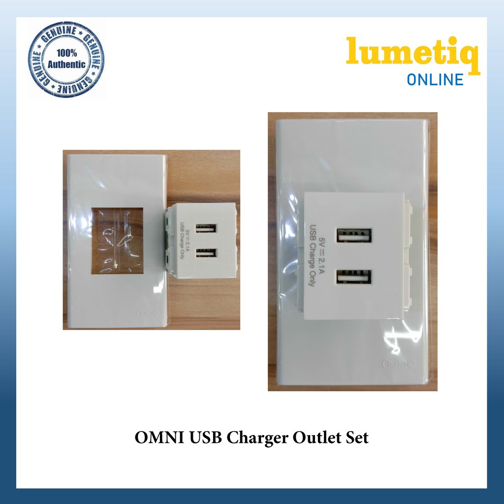 OMNI Wide Series USB Outlet Set | Shopee Philippines