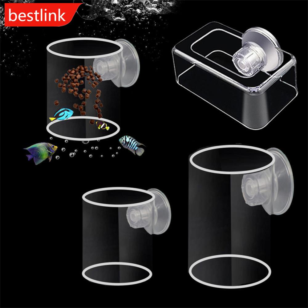 BESTLINK Self Floating Fixed-Point Feeder Round Square for Aquarium ...