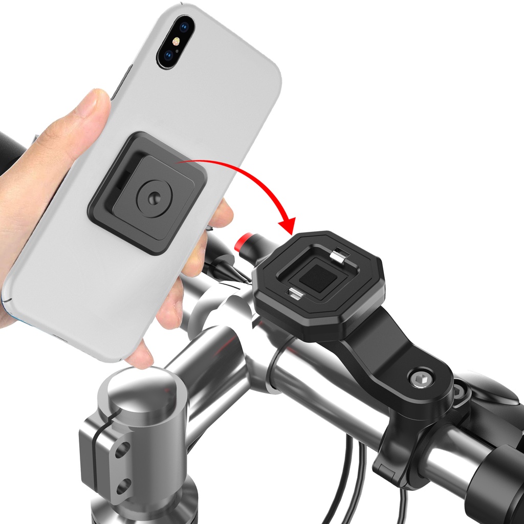 PDD Push Lock Motorcycle Bicycle Electric Scooter Mobile Phone Holder ...