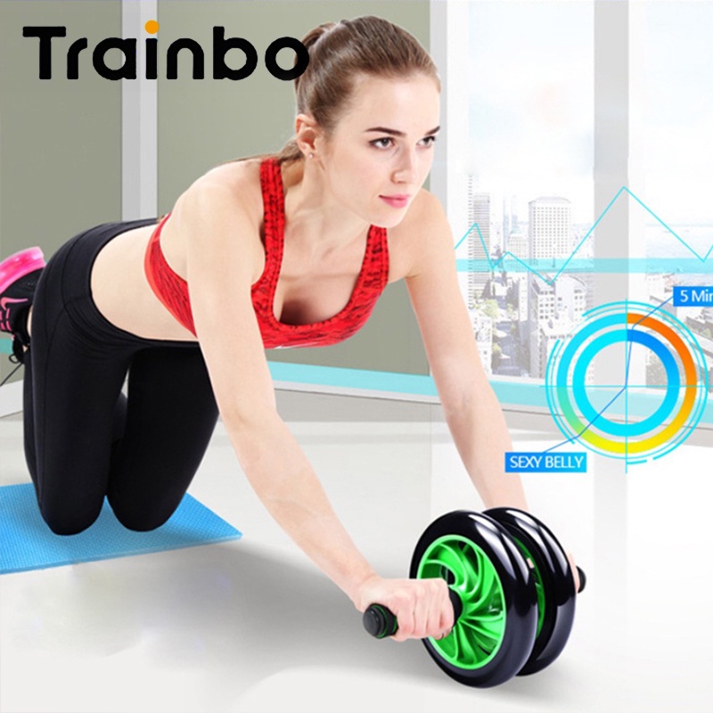 Trainbo Abdominal Muscle Wheel 16-inch Double-Wheel Abdominal Organ ...