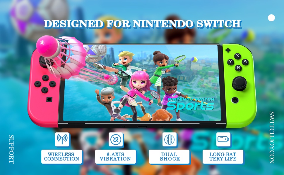 Wireless Control JoyCon Gamepad For Nintendo Switch Oled Controllers ...