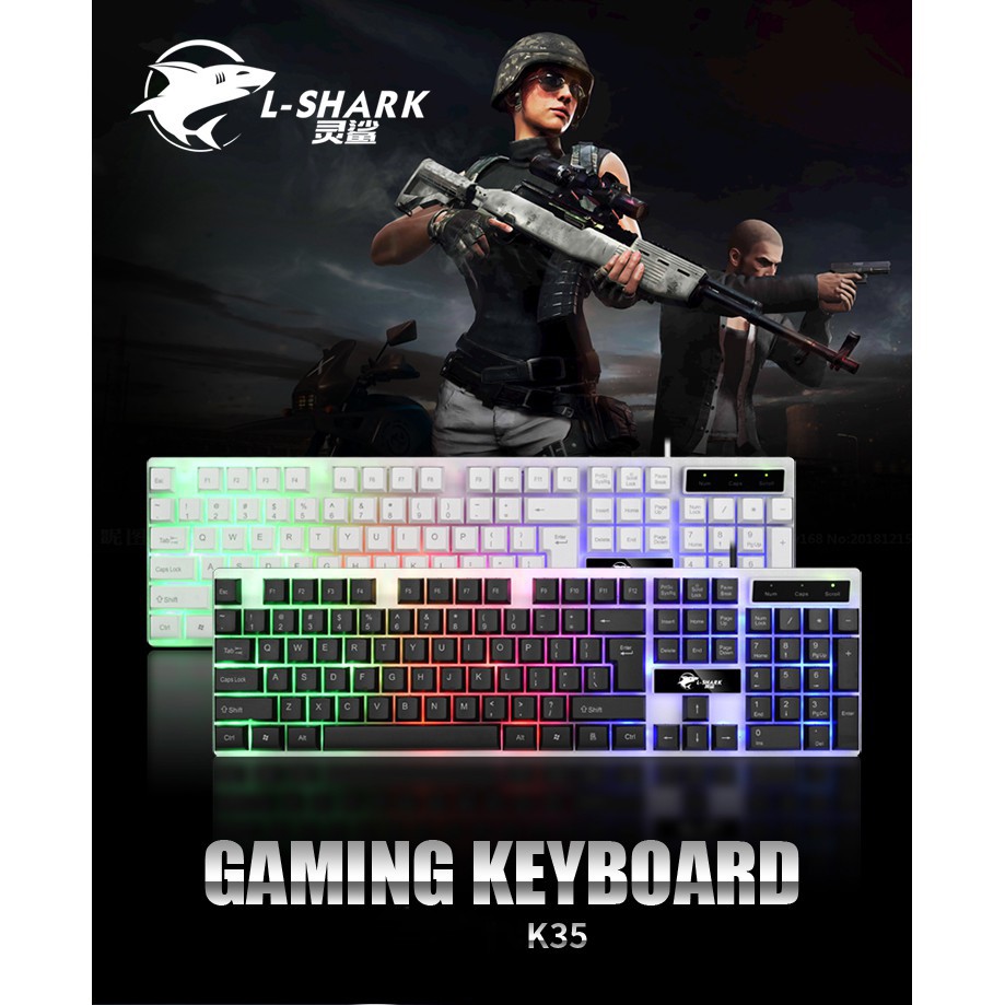 Bluetooth keyboard wireless keyboard mechanical keyboard L-SHARK Gaming ...