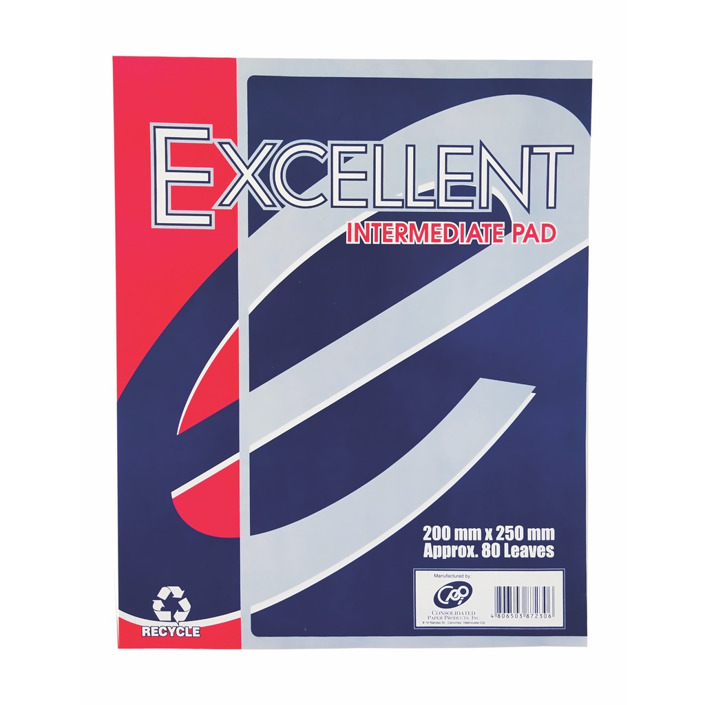 Excellent Intermediate Pad 80 Leaves Shopee Philippines