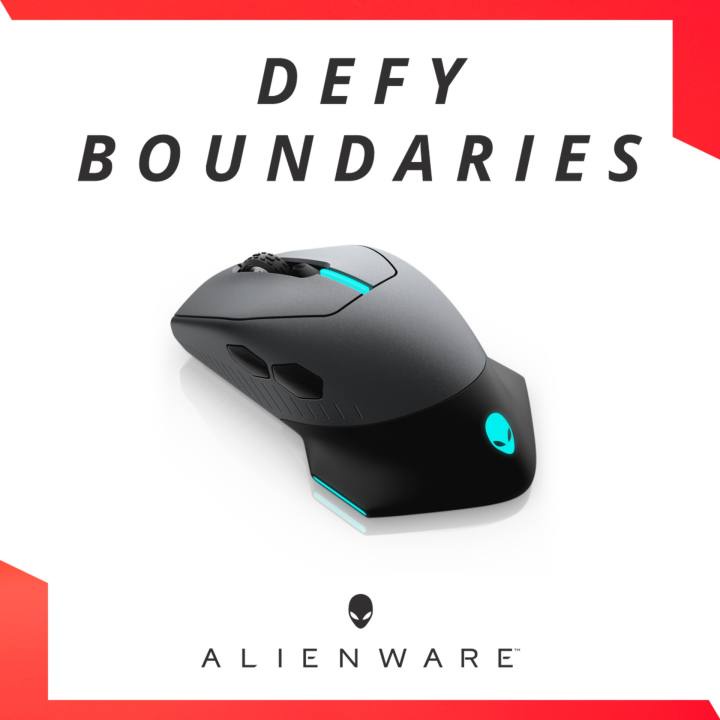 Dell Alienware 610M Gaming Mouse (Dark Side of the Moon or Lunar Light ...