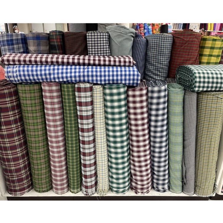 School Uniform Design H Checkered Oxford/Gabardine Fabric 60" Width ...