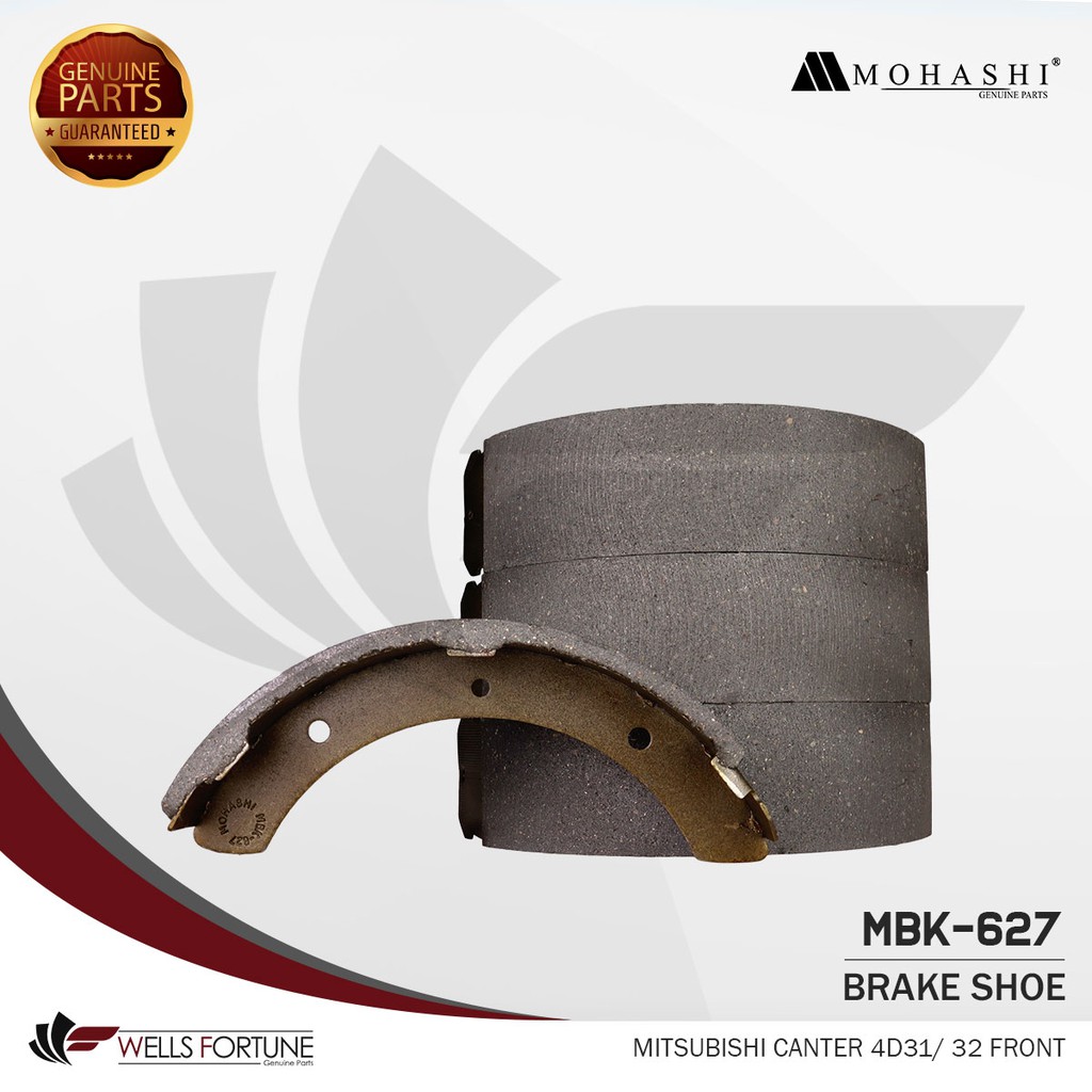 MITSUBISHI CANTER 4D31 / 4D32 FRONT MOHASHI BRAKE SHOE (4PCS) | Shopee ...
