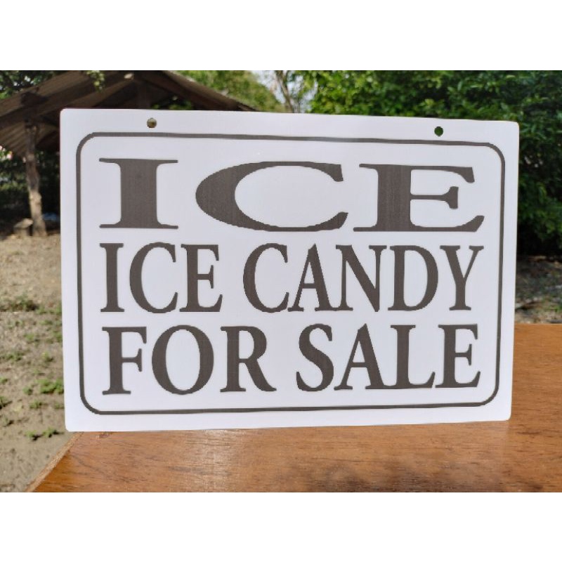 Ice Ice Candy for Sale Singage PVC Plastic (like ATM and ID) 7.8x11 ...
