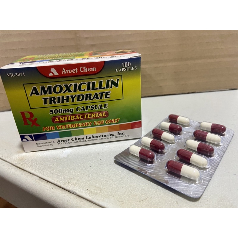 10 Capsules Amoxicillin Trihydrate ( Arvet-Chem ) | Shopee Philippines