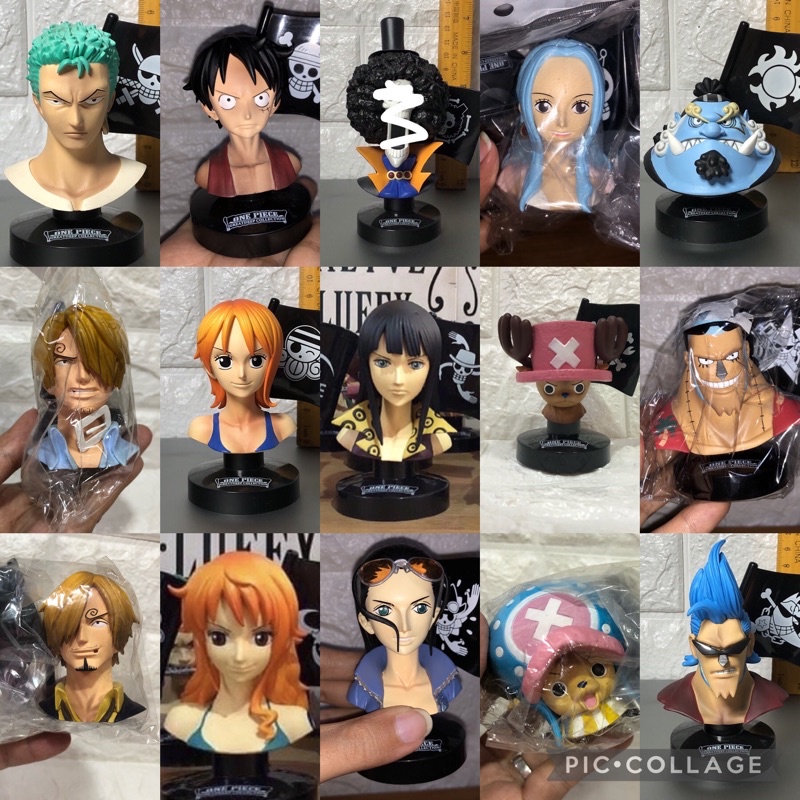 BANDAI One Piece Head bust GDC - Strawhat Crew SHC (per piece) | Shopee ...