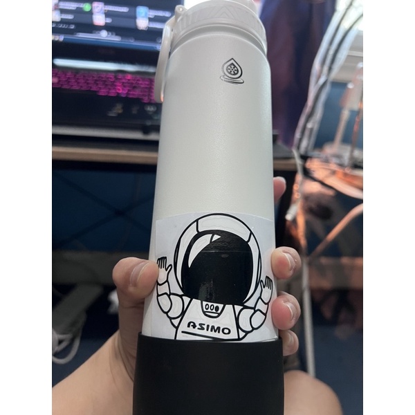 Asimo cute robot honda decal car decal machine cut waterproof sticker ...