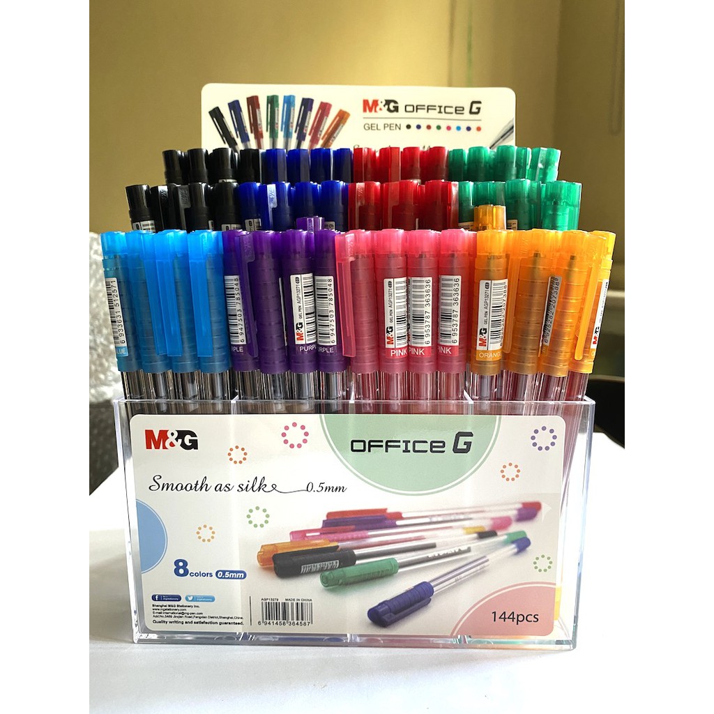 M G Office G Gel Pen 0 5mm Sold Per Piece 8 Colors Shopee Philippines