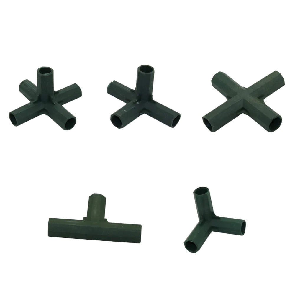 16mm Plant Support Rod Connector 3-way, 4-way, 5-way,T,Cross-Bracket ...
