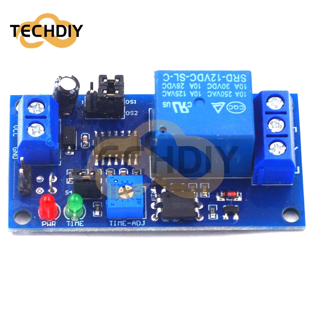 DC 5V 12V Time Relay Module Normal Open Time Delay Relay Timing Timer Relay Control Switch ...