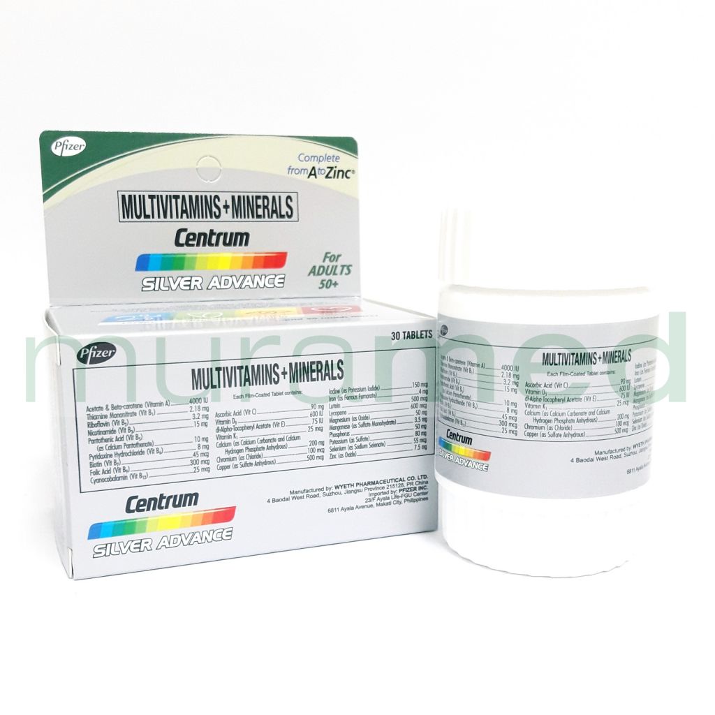 Centrum Silver Advance multivitamins 30 tablets | Shopee Philippines