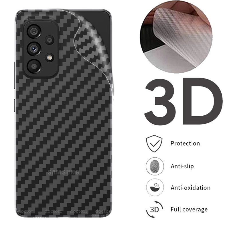 Carbon Fiber Sticker Back Film Cover Samsung ss Galaxy A04s A04 A04E A03 A03s A14 A13 A23 A33 ...