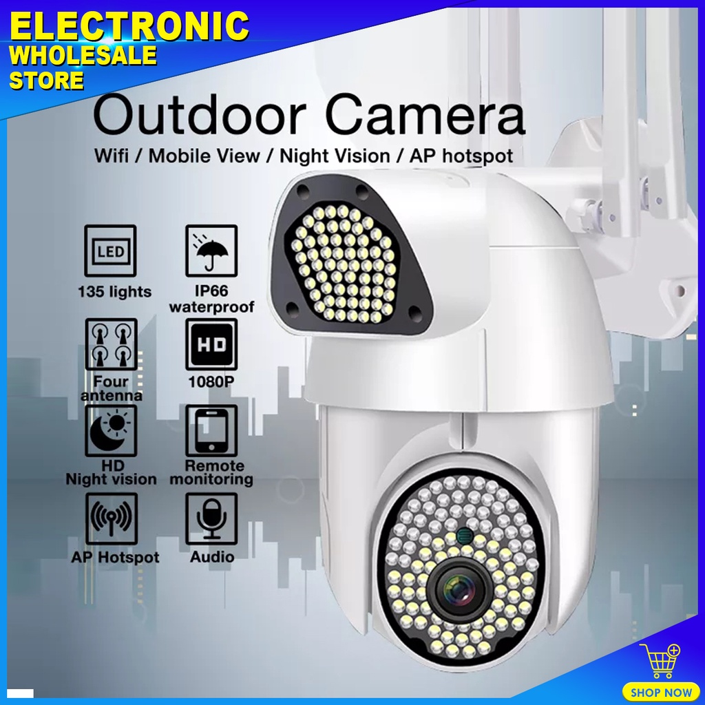 V380 Pro CCTV Q135 camera night vision Remotely camera panoramic wireless waterproof home ...