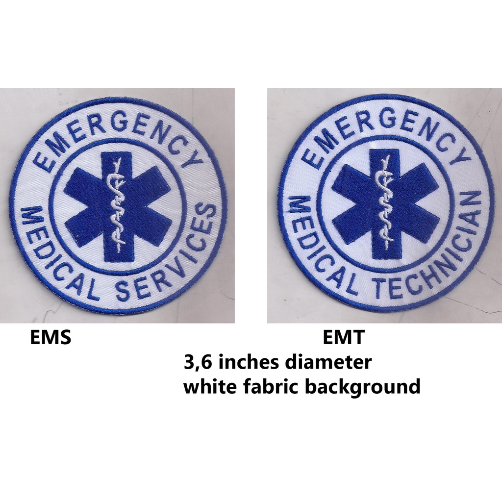 Emergency Medical Service Technician paramedic sign patch logo ...