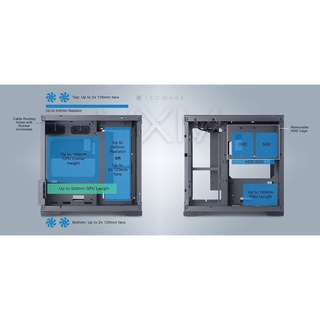 Tecware VXM Dual Chamber MATX Case Black/White Mesh/Tempered | Shopee ...