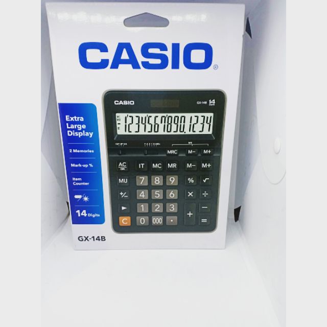 Original Casio Big Size Calculator GX-14B / GX14B / GX 14B | Shopee Philippines