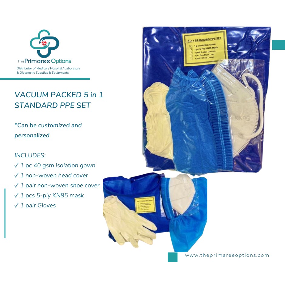 STANDARD PPE SET (Vacuum-packed) | Shopee Philippines