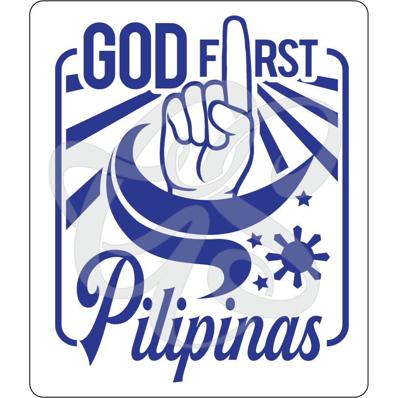 Pilipinas God First Design_Decal Sticker | Shopee Philippines