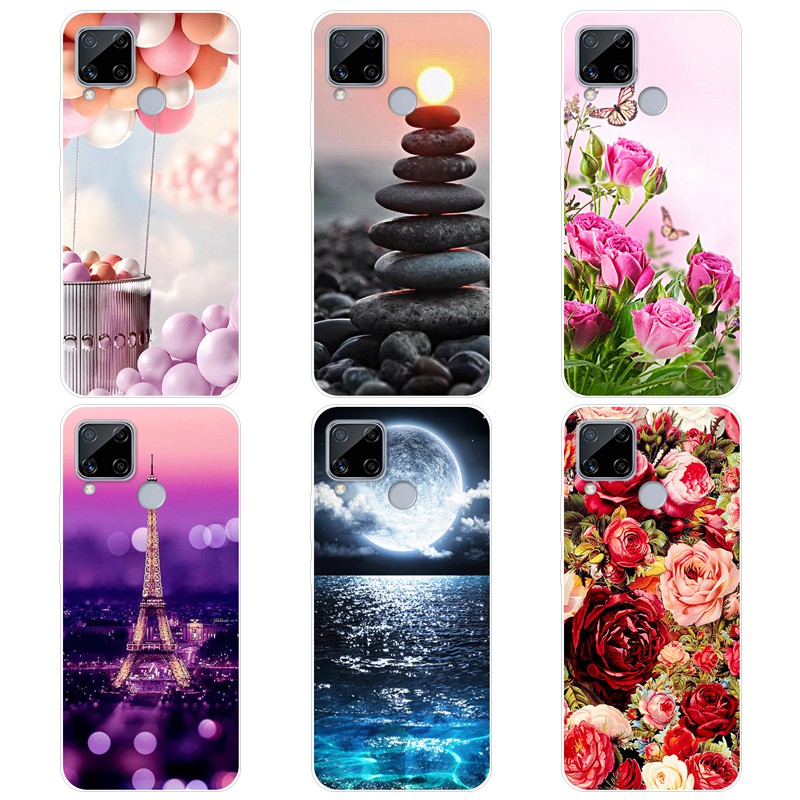 Phone Case For Realme C15 Printed Cartoon Pattern Back Protective Case ...