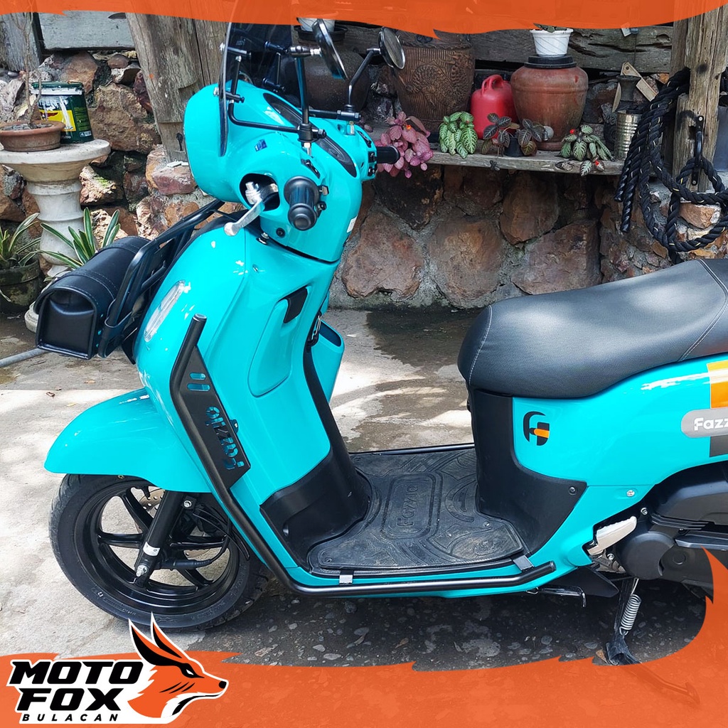 Yamaha Mio Fazzio Crash Guard - Black / Stainless | Shopee Philippines