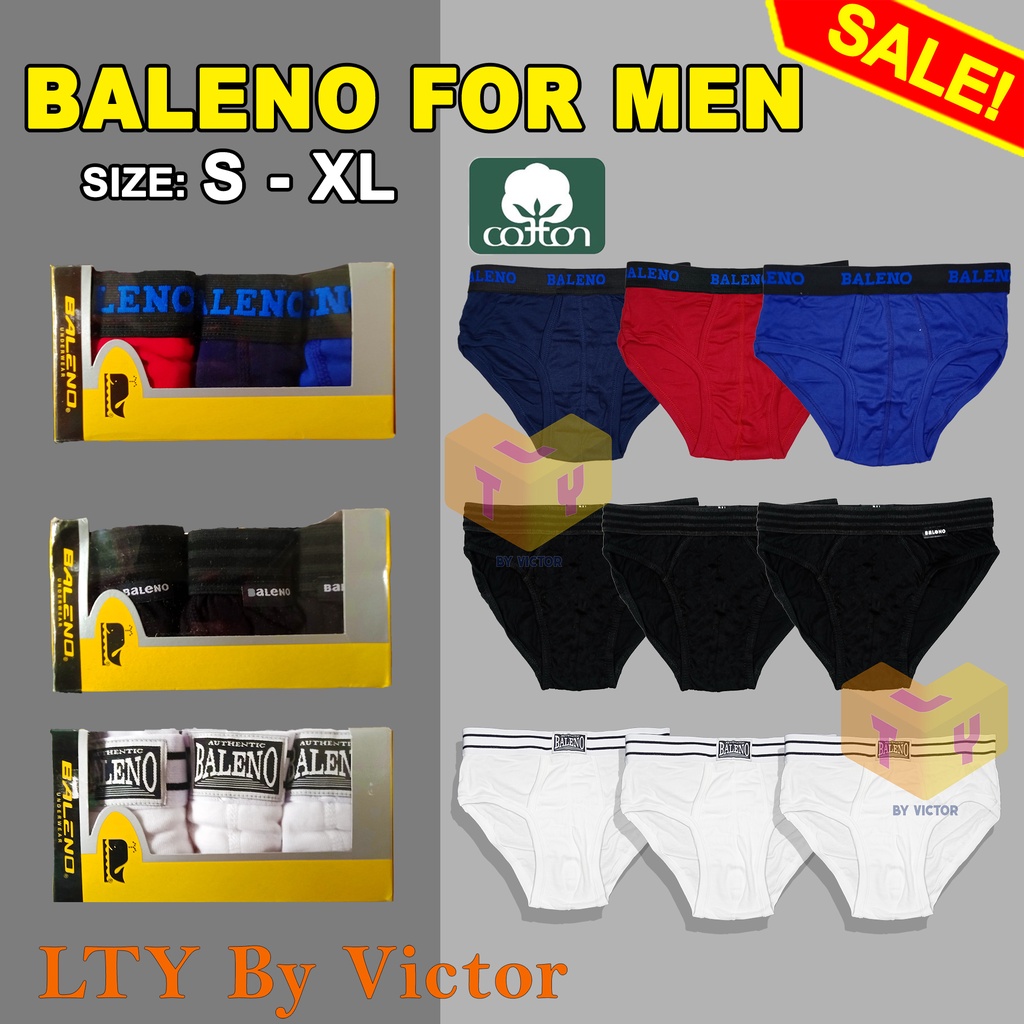 100% ORIGINAL 3-in-1 BALENO BRIEFS UNDERWEAR FOR TEENS AND MEN BRIEF ...