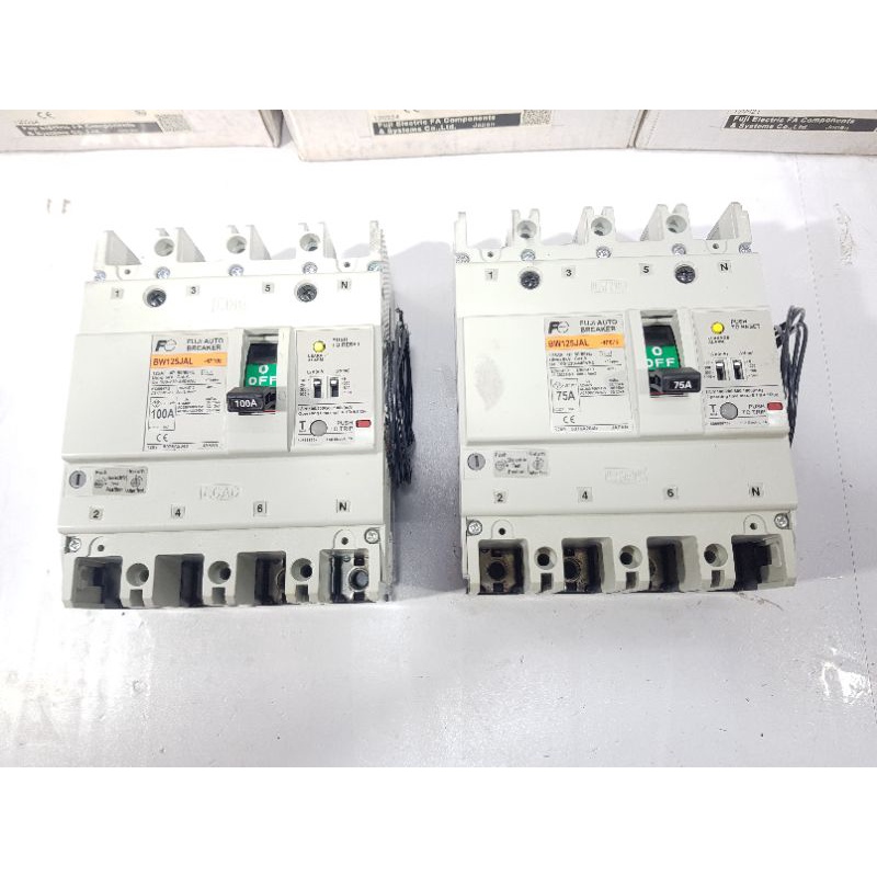 Circuit Breaker 4Pole 75A 100A BW125JAL FUJI(Original Made in Japan ...
