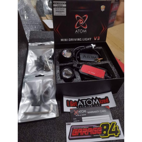 ATOM PREMIUM MINI DRIVING LIGHT V3(WHITE LOW BEAM / YELLOW HIGH BEAM ...