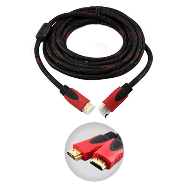 ⚡5M HDMI Cable For LCD DVD HDTV (Black/Red)⚡ | Shopee Philippines