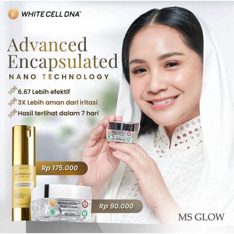 White Cell DNA There Is A Night Cream Cell DNA And DNA Cell Serum ...