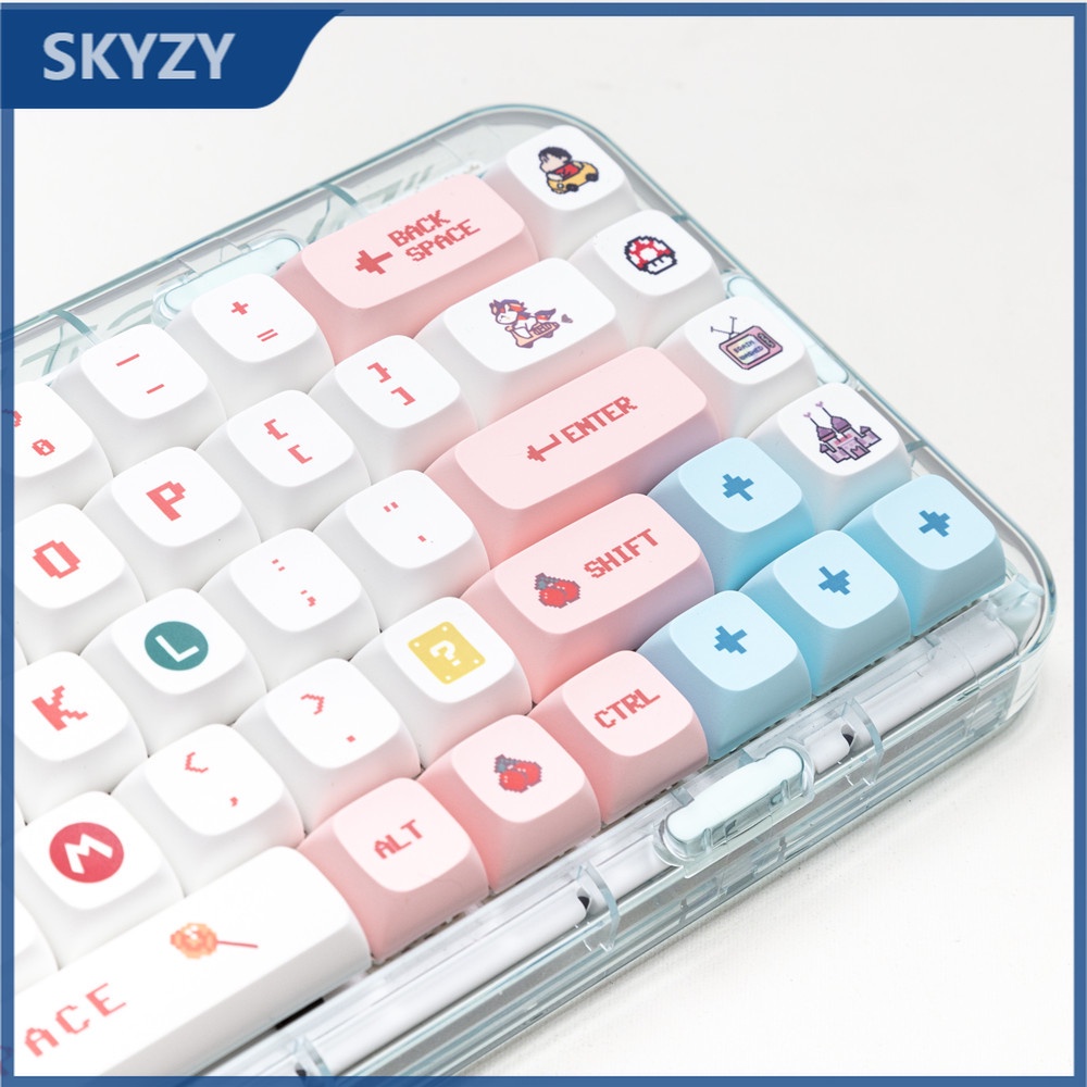 134 Keys Pixel Wars Keycaps XDA Profile Cartoon Anime PBT DYE SUB ...