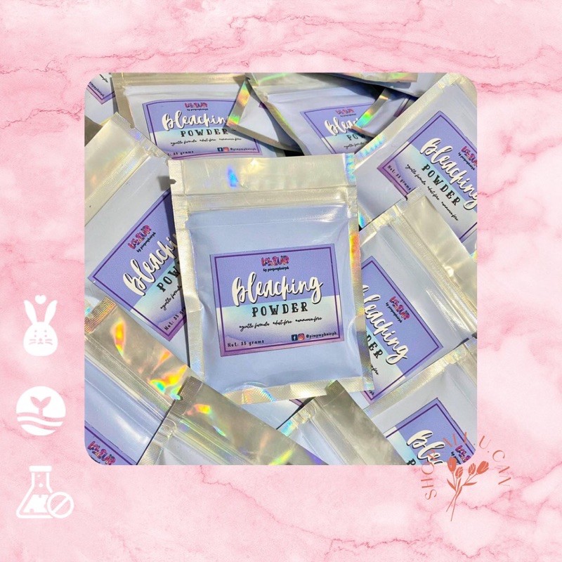 Hair dye hair bleaching powder blue powder set with oxidizer | BeeCost