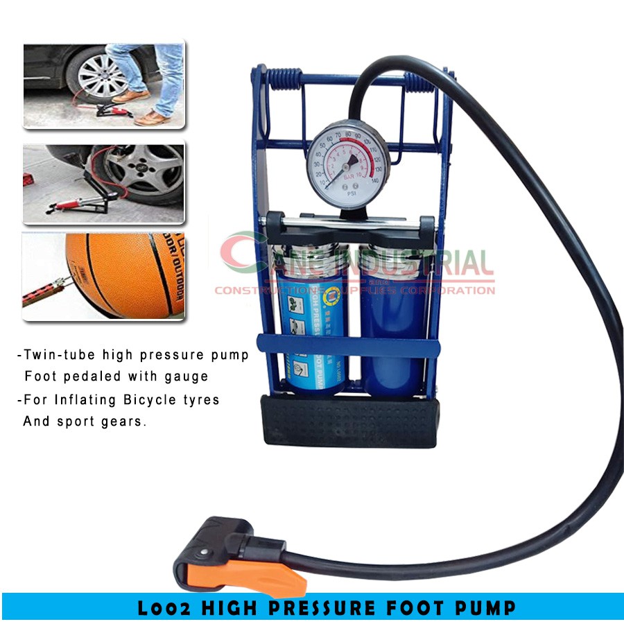 Original High Pressure Foot Pump 55x120mm L002 | Shopee Philippines
