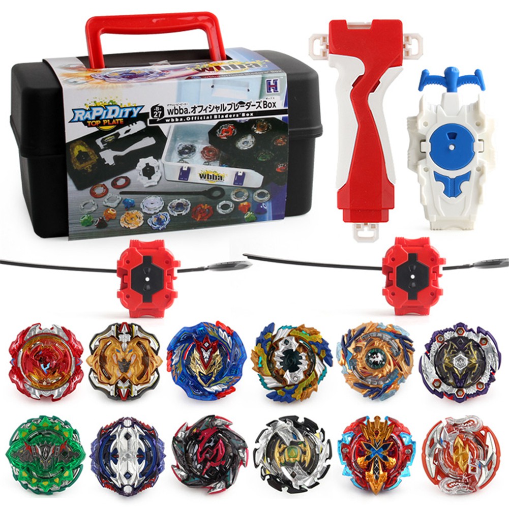 12 Styles Bayblades Metal Fusion Beyblade Set Storage Box Top Toys ...