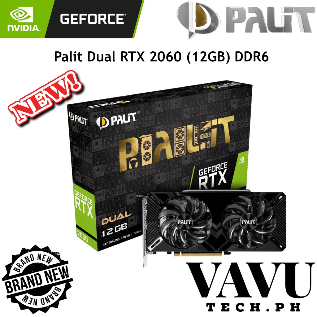 Palit Dual RTX 2060 12GB Gddr6 (New Mining Videocard) | Shopee Philippines
