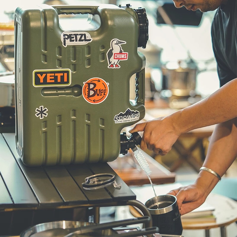 Y4Y Portable Water Container with Spigot Water Storage Camp Water Jug ...