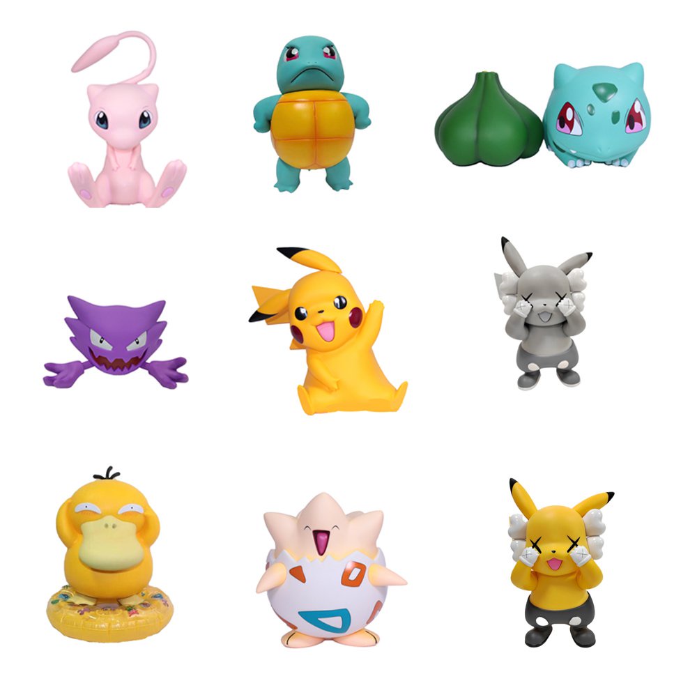 Pokemon Model Anime Pikachu Squirtle Charmander Togepi Eevee Genga ...