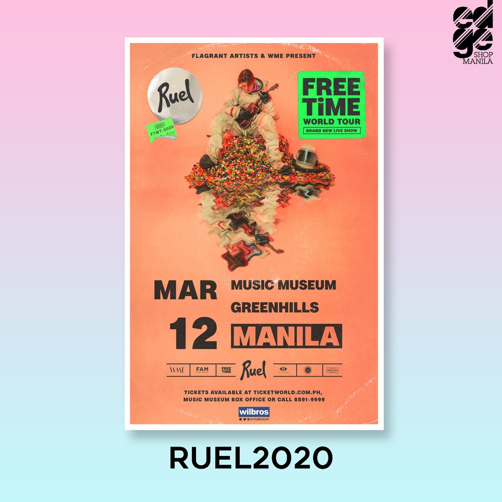 RUEL IN MANILA Concert Posters ( 305mm x 470mm ) | Shopee Philippines