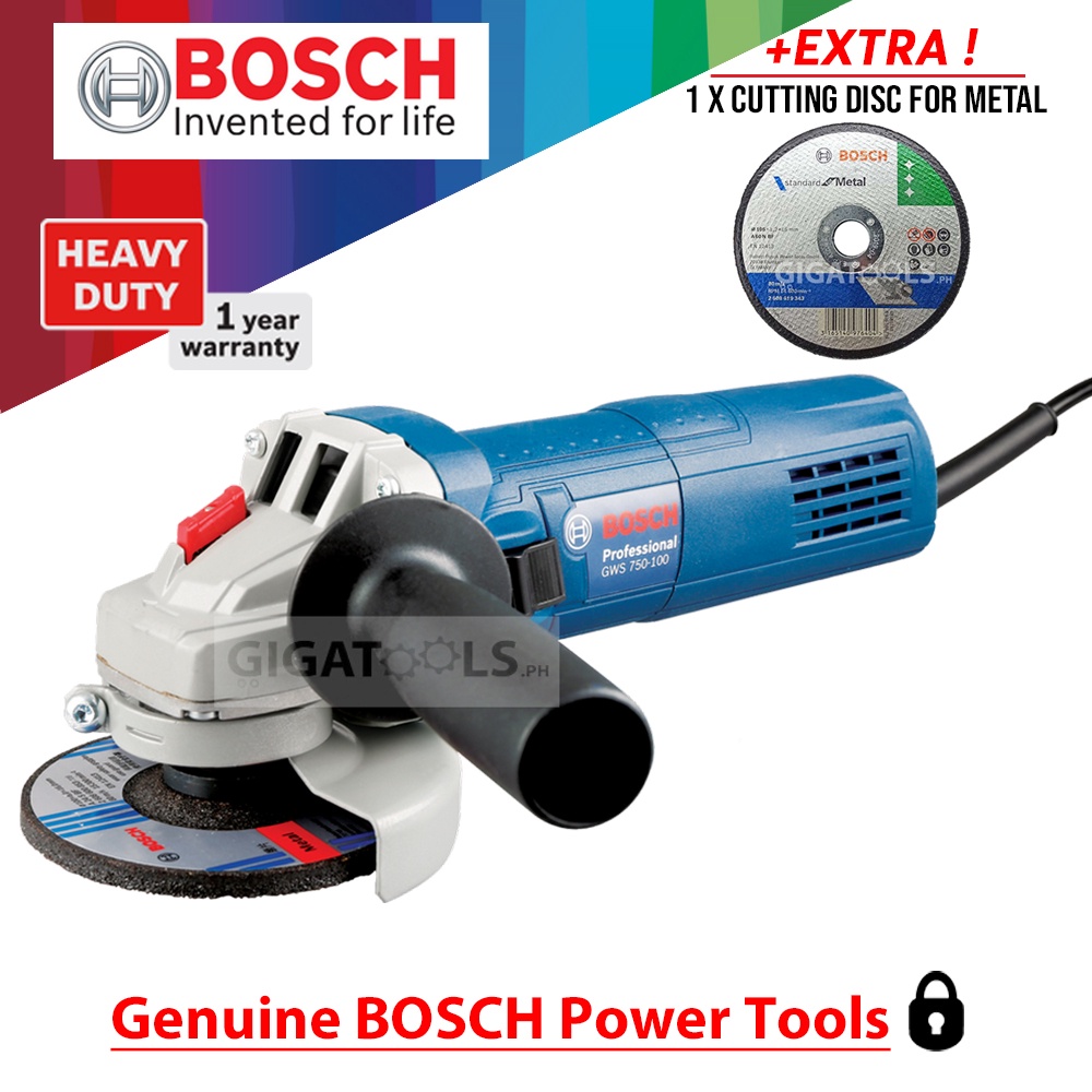 Bosch GWS 750-100 Professional Angle Grinder 4-inch 750W with Cutting ... Bosch GWS 750-100 Professional Angle Grinder 4-inch 750W with Cutting ...