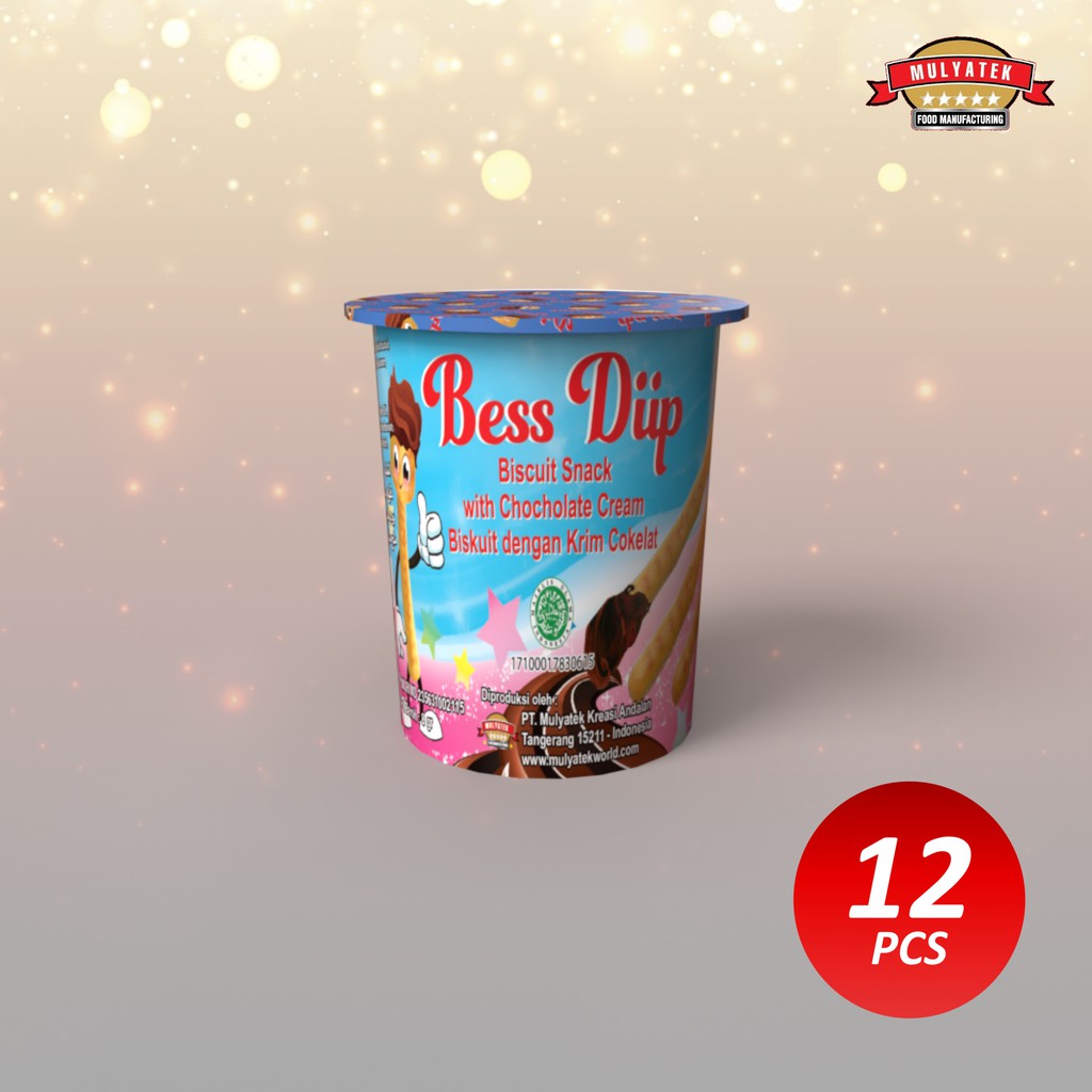 Bess Diip Chocolate Snack Mini Chocolate Biscuit Stick 8 gr, 12 pcs ...