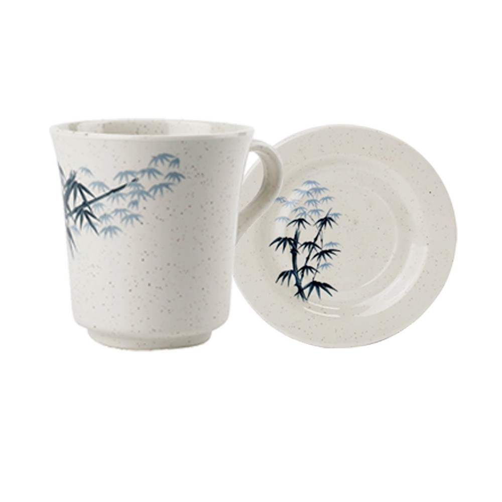 Melawares Bamboo 6pc Coffee Mug and 6pc Saucer Set | Shopee Philippines