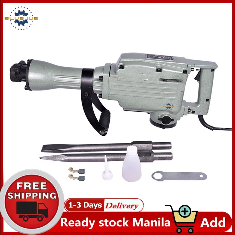 BLUEJUE Electric Rock Drill Jackhammer 65 (Multiple Colors) | Shopee ...