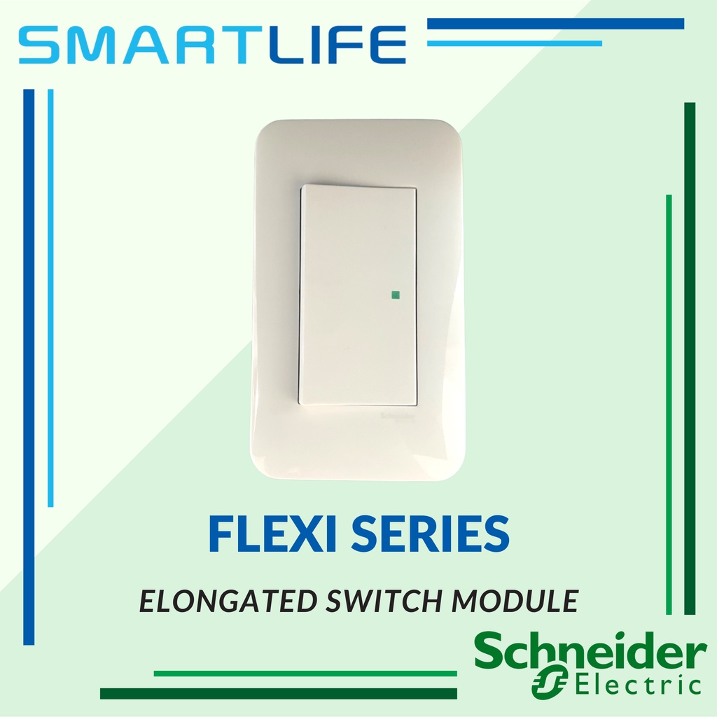 Schneider Flexi 16A Elongated Switch Module 1 or 2 Way Light Switch ...