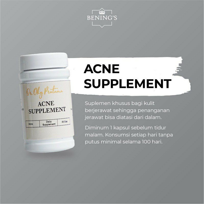Acne Supplement 30 Capsul | Clinic Acne Supplement By Dr. Oky Pratama ...