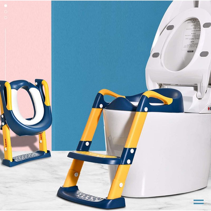 Potty Ladder with Step Stool for Boys and Girls Foldable Toilet ...