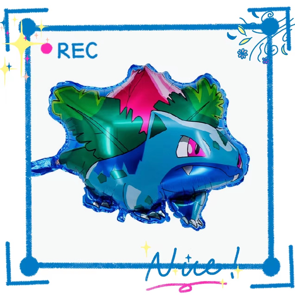 26 inches INS Pokemon Go theme Bulbasaur cartoon birthday party ...